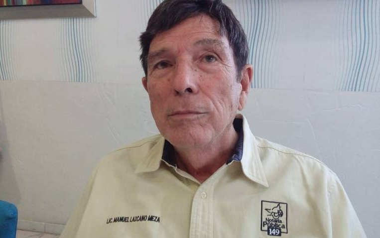 Detienen al reconocido notario público Manuel Lazcano Meza